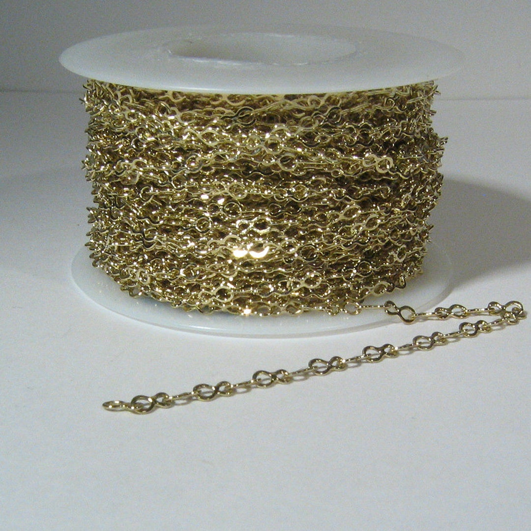 Fine Teardrop Chain - Gold Plated- CH59 - GP - Choose Your Length - Etsy