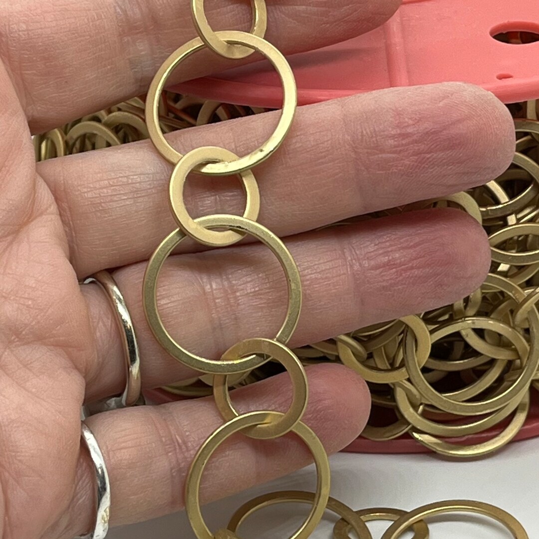 Dual Circles Big & Bold Chain - Matte Gold - CH181- MG - Choose Your ...