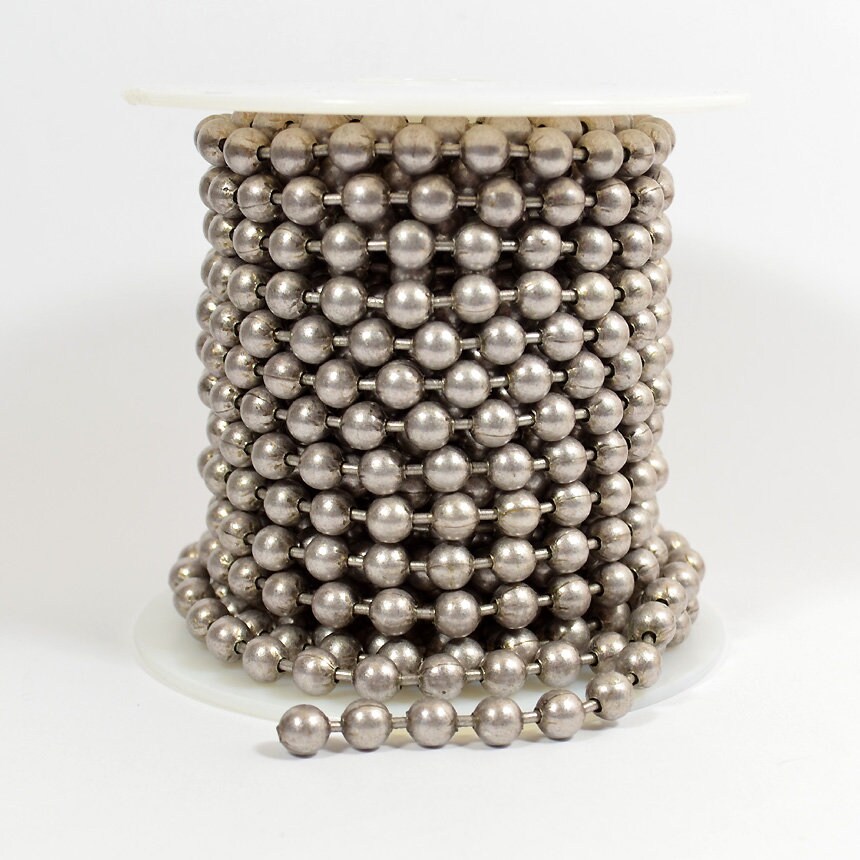 6.4mm Ball Chain - Antique Silver - CH99-AS - Choose Your Length ...