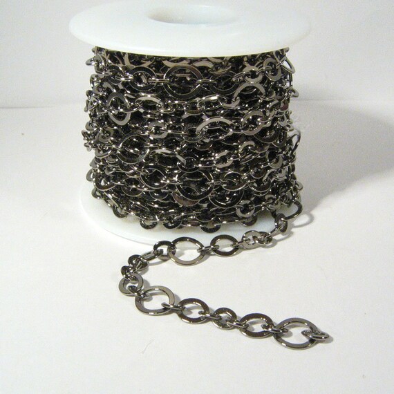 Steampunk Chain Gunmetal CH28-GM Choose Your Length - Etsy