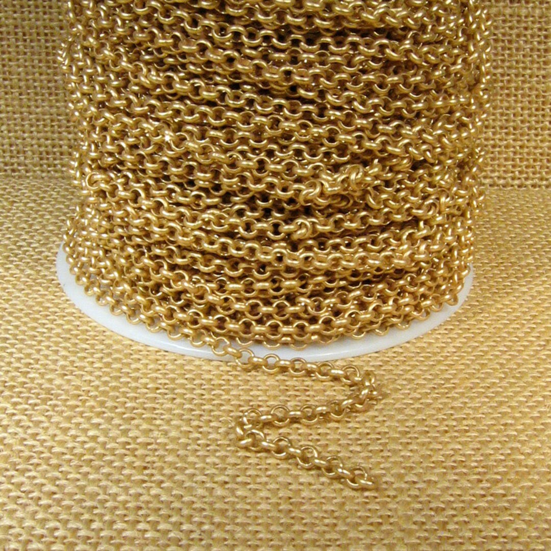 Rolo Chain - Matte Gold - CH12-MG - Choose Your Length - Etsy