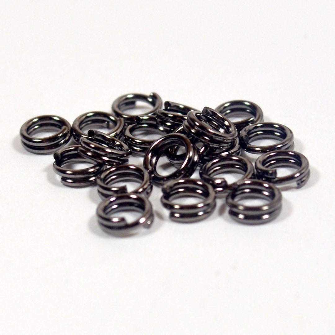 5mm Split Rings - Gunmetal - Choose Your Quantity - Etsy