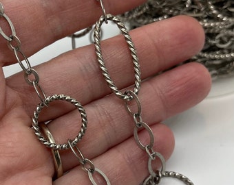 4mm Wheat Chain Antique Silver CH121-AS Choose Your Length - Etsy