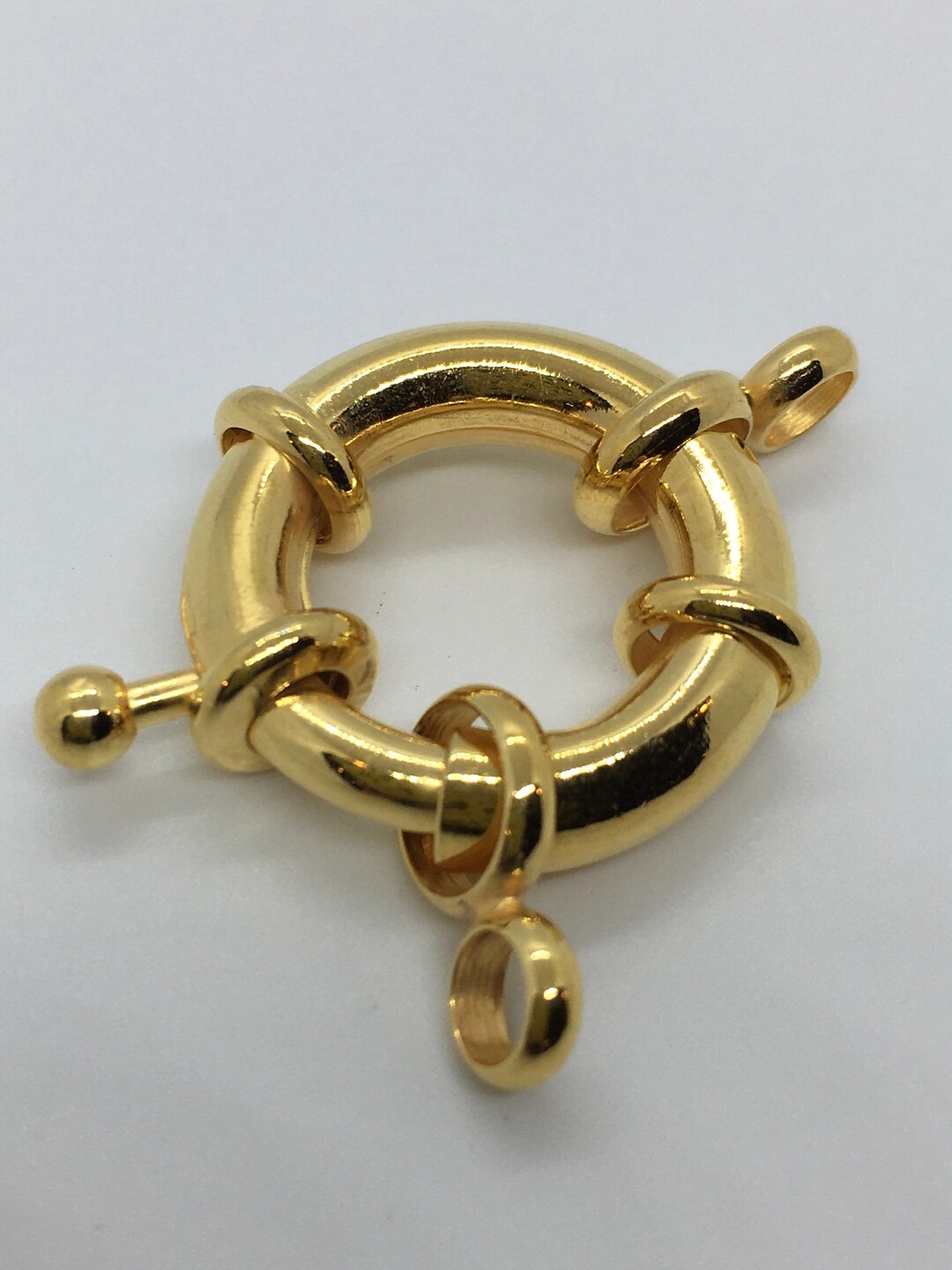 Large 21mm Round Clasps - Gold Plated - Choose Your Quantity - Etsy