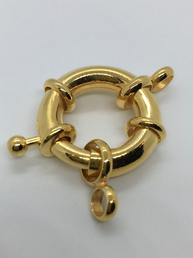Large 21mm Round Clasps - Gold Plated - Choose Your Quantity - Etsy