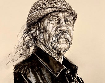 Portrait of David Crosby - Etsy