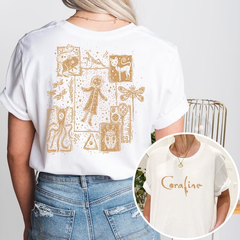 Coraline Png, Coraline Cat Svg, Button Eyes Merch, Coraline Doll Tee ...