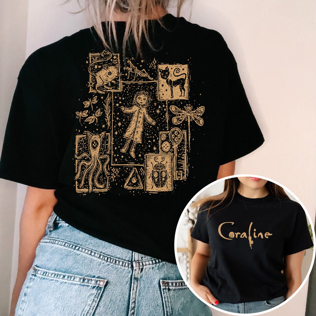 Coraline Png, Coraline Cat Svg, Button Eyes Merch, Coraline Doll Tee ...