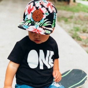 Circle Initials Personalized Kids Hat Symbol Custom Infant Toddler ...