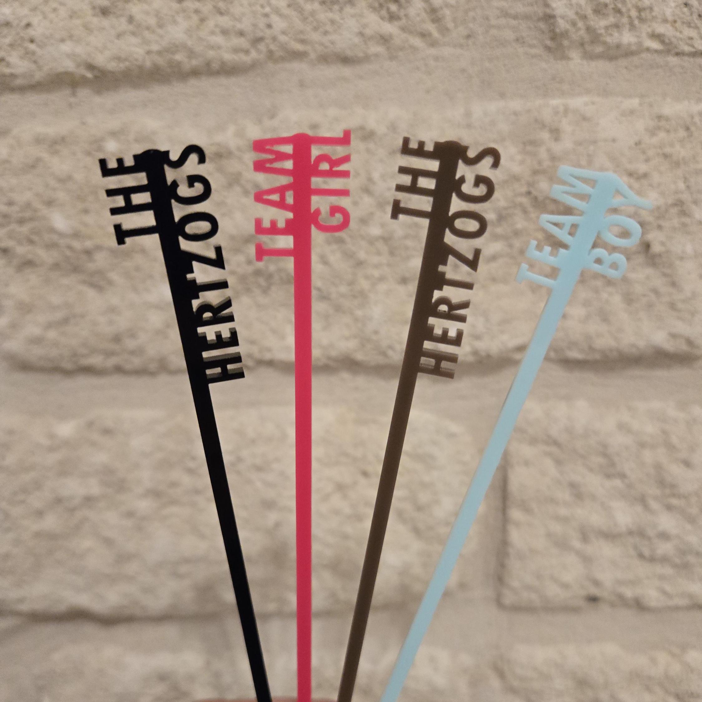 Custom Drink Stir Sticks, Personalized Name Stirrers, Laser Cut ...