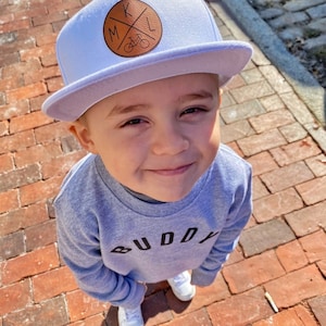 Circle Initials Personalized Kids Hat Symbol Custom Infant Toddler ...