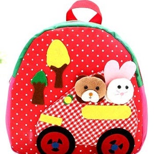 Red Children Backpack - Etsy