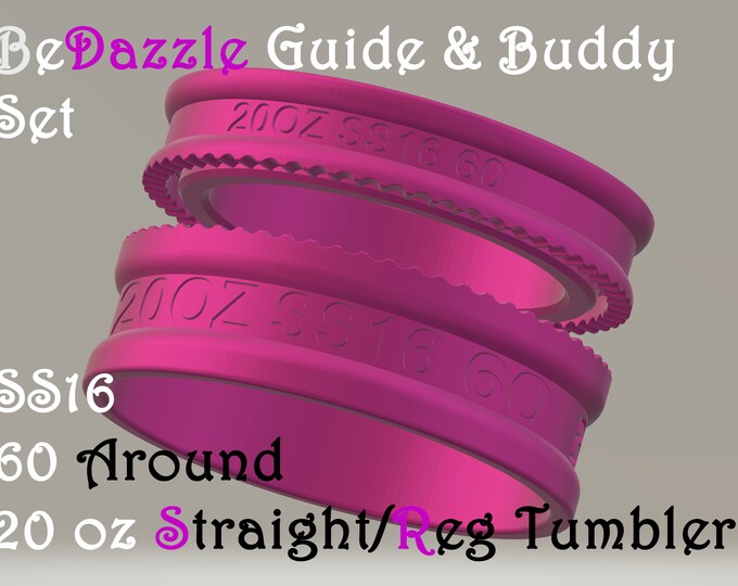 3D PRINT FILE Bedazzle Set HOGG 20oz Straight/regular. 60 Around SS16 ...