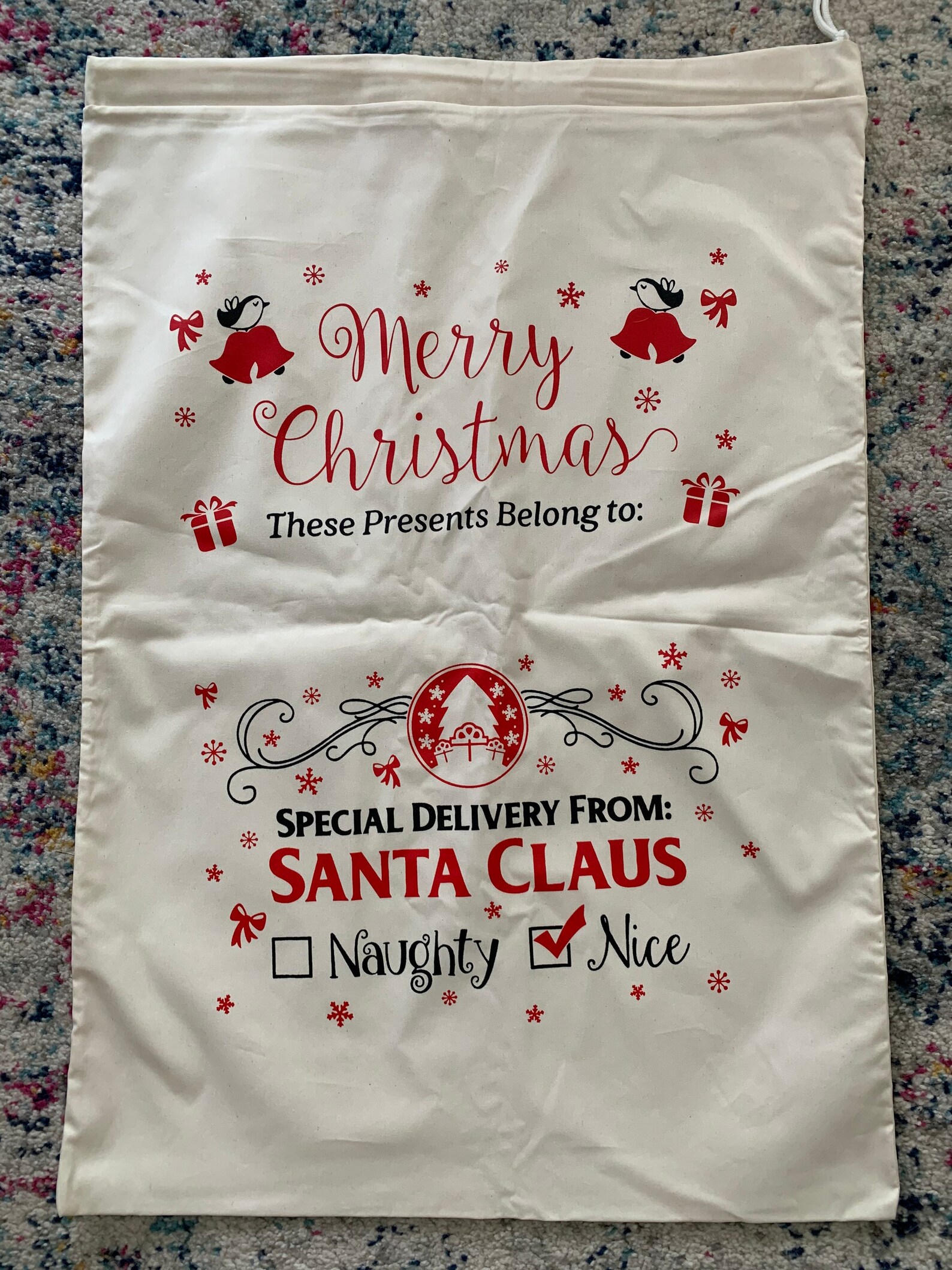 Custom Santa Sack North Pole Express Special Delivery Santa - Etsy
