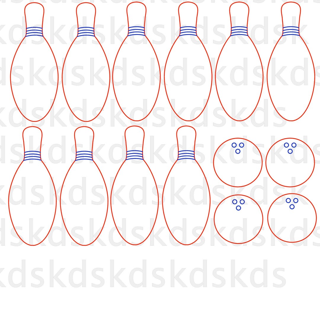 Bowling Digital File, Bowling Ball, Bowling Pins, Bowling, Cricut File ...