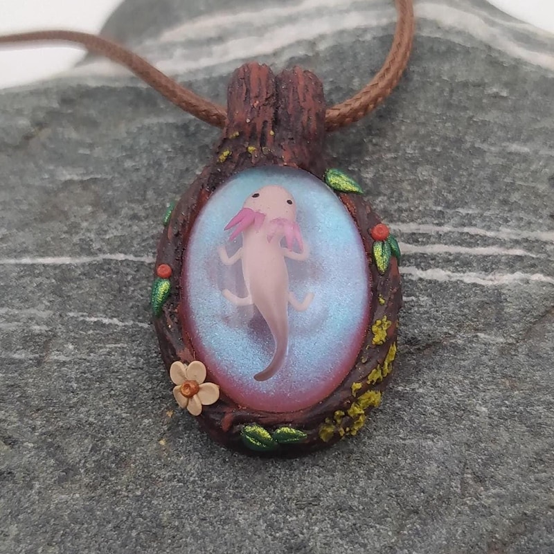 Axolotl Necklace - Etsy
