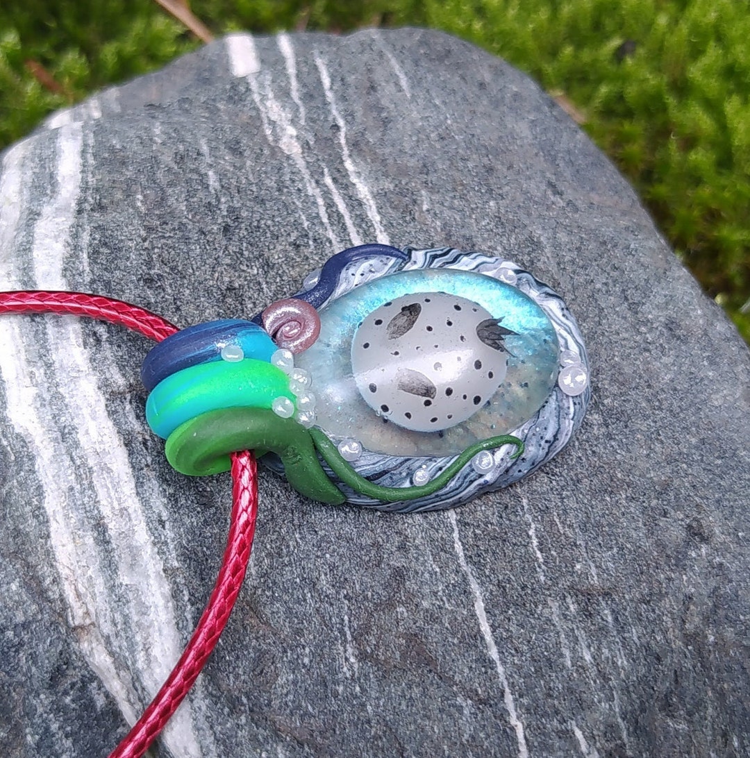 Nudibranch Pendant, Sea Slug Necklace, Fairy Necklace, Witch Pendant ...