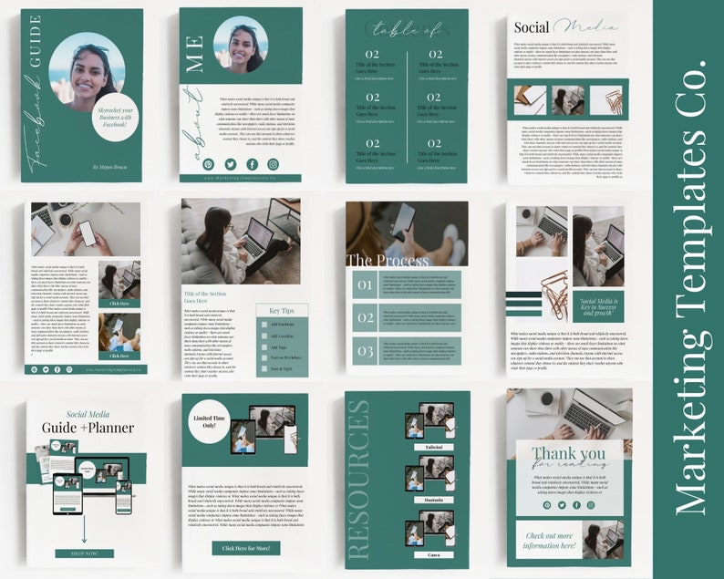 Canva Ebook Template Editable Workbook Template Course - Etsy