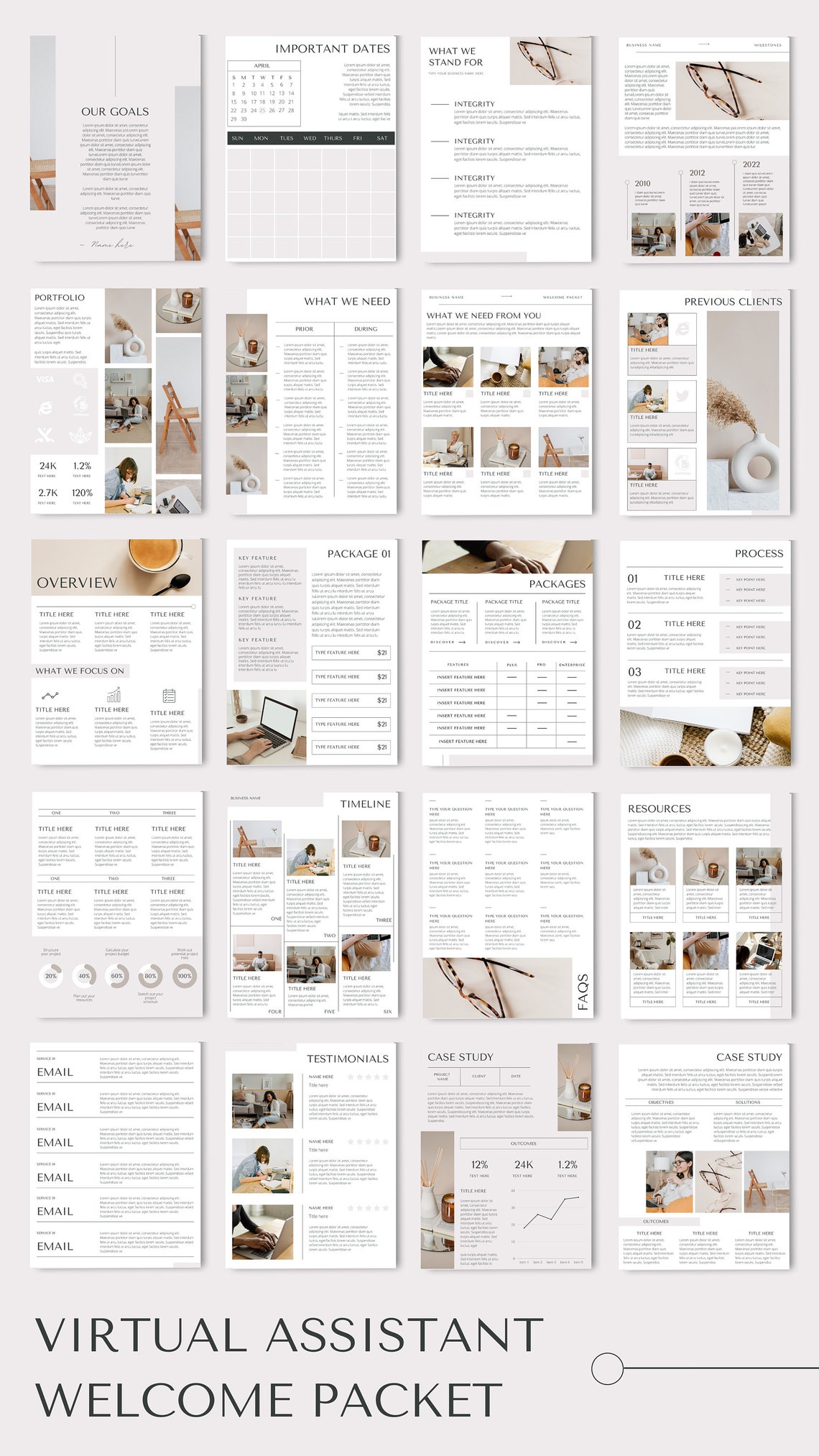 Virtual Assistant Client Welcome Packet Client Onboarding - Etsy