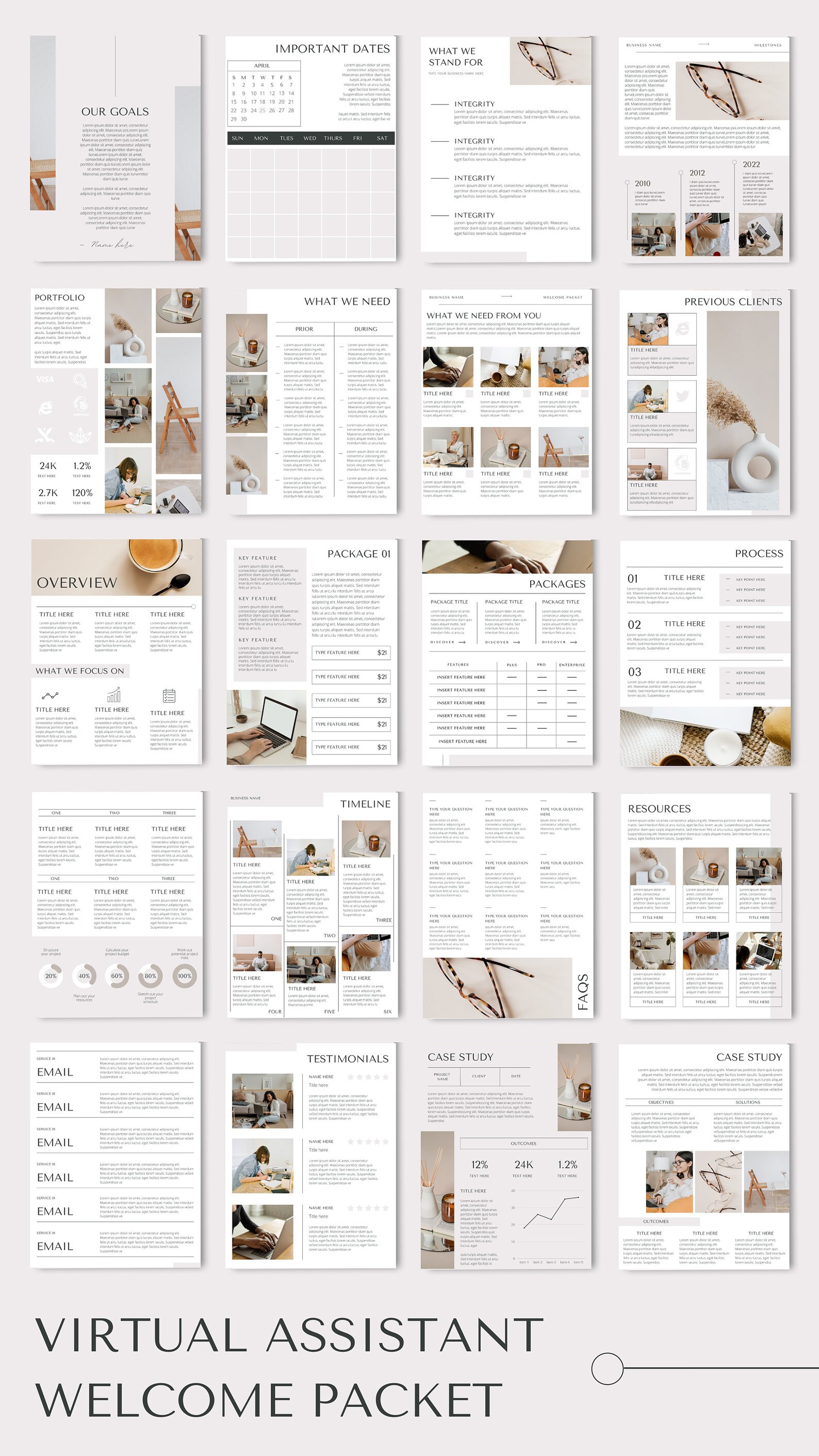 Virtual Assistant Client Welcome Packet Client Onboarding - Etsy