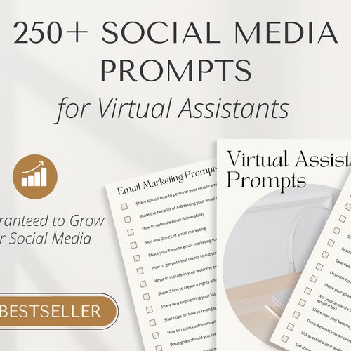 Social Media Content Ideas for Virtual Assistant Virtual - Etsy