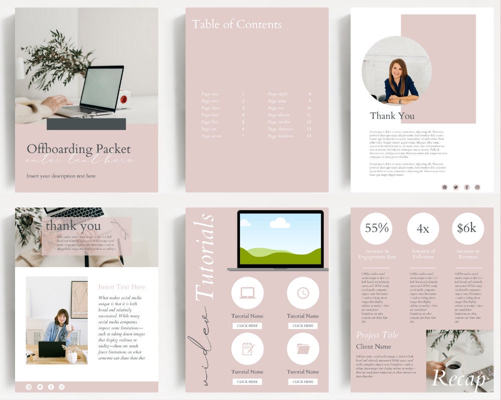 Client Offboarding Packet Template Client Goodbye Packet | Etsy