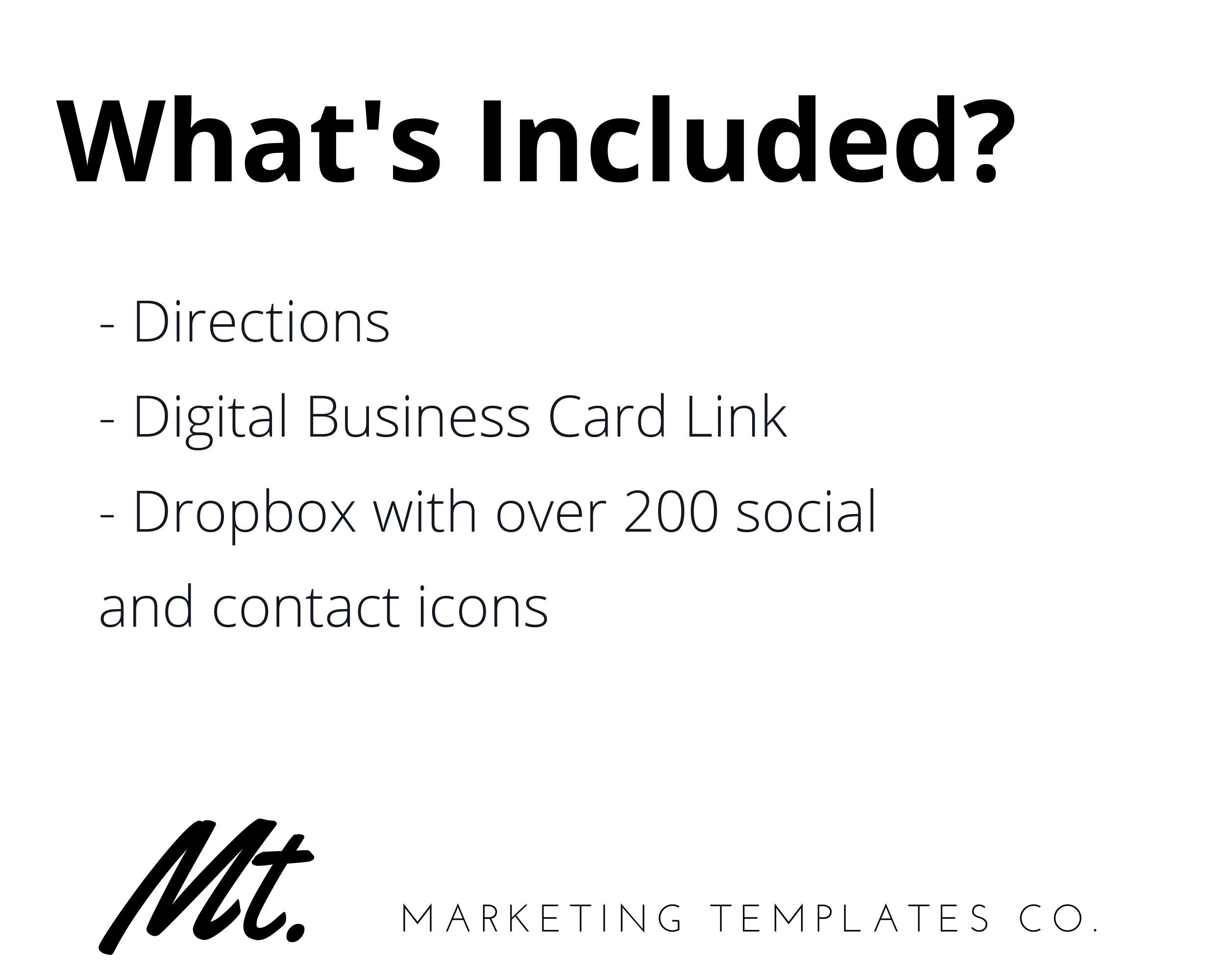 DIY Digital Business Card Template Business Card Design - Etsy