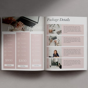 Services and Pricing Packet Template | Client Welcome Guide | Portfolio ...