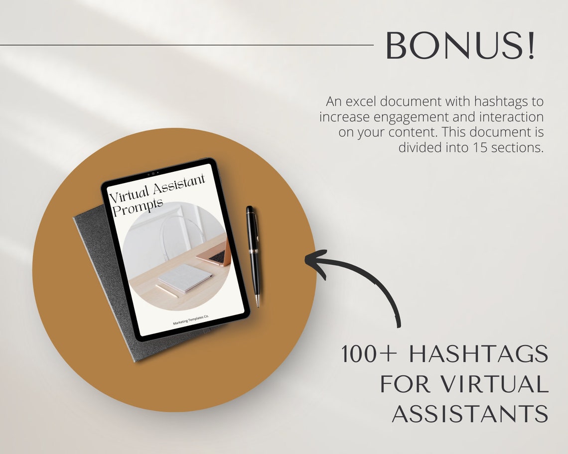 Social Media Content Ideas for Virtual Assistant Virtual - Etsy