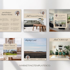 Aesthetic November Real Estate Agent Social Media Posts Real Estate ...