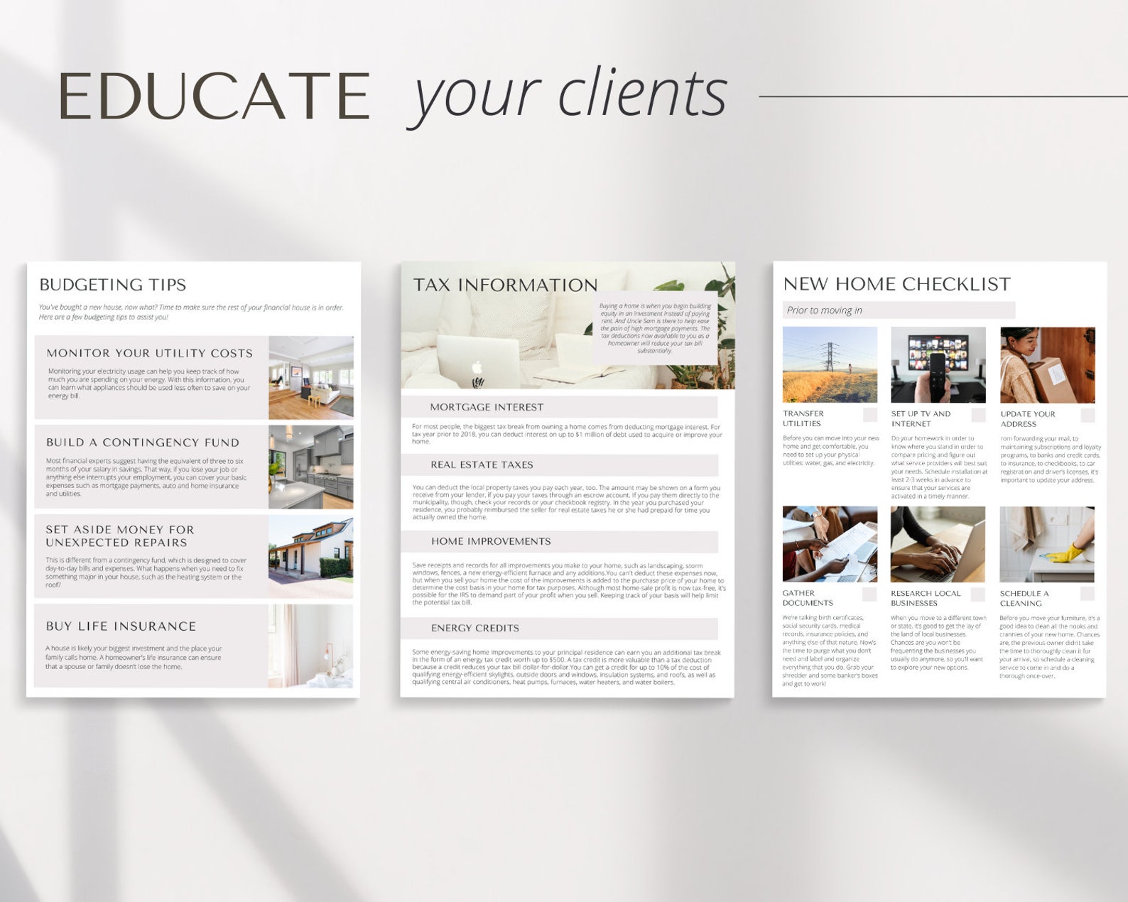 Real Estate Closing Packet Home Closing Packet New Home - Etsy