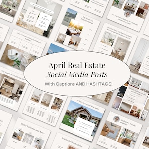 2024 April Real Estate Agent Social Media Posts With Captions | Real ...