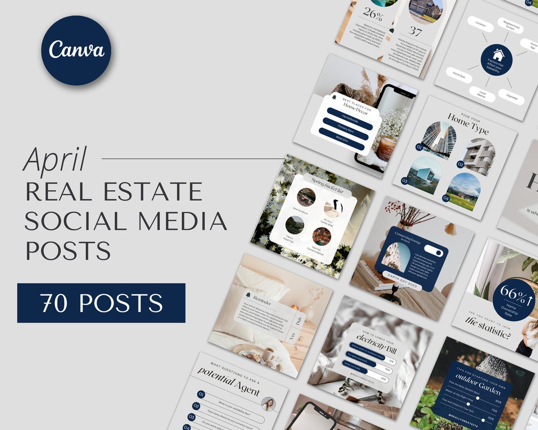 April Real Estate Agent Social Media Post | Real Estate Instagram Post ...