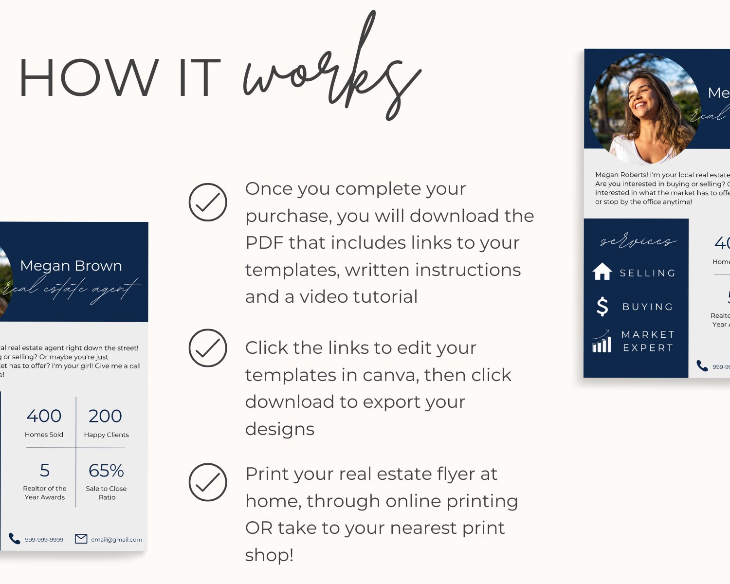 Real Estate Agent Introduction Flyer New Real Estate Flyer - Etsy