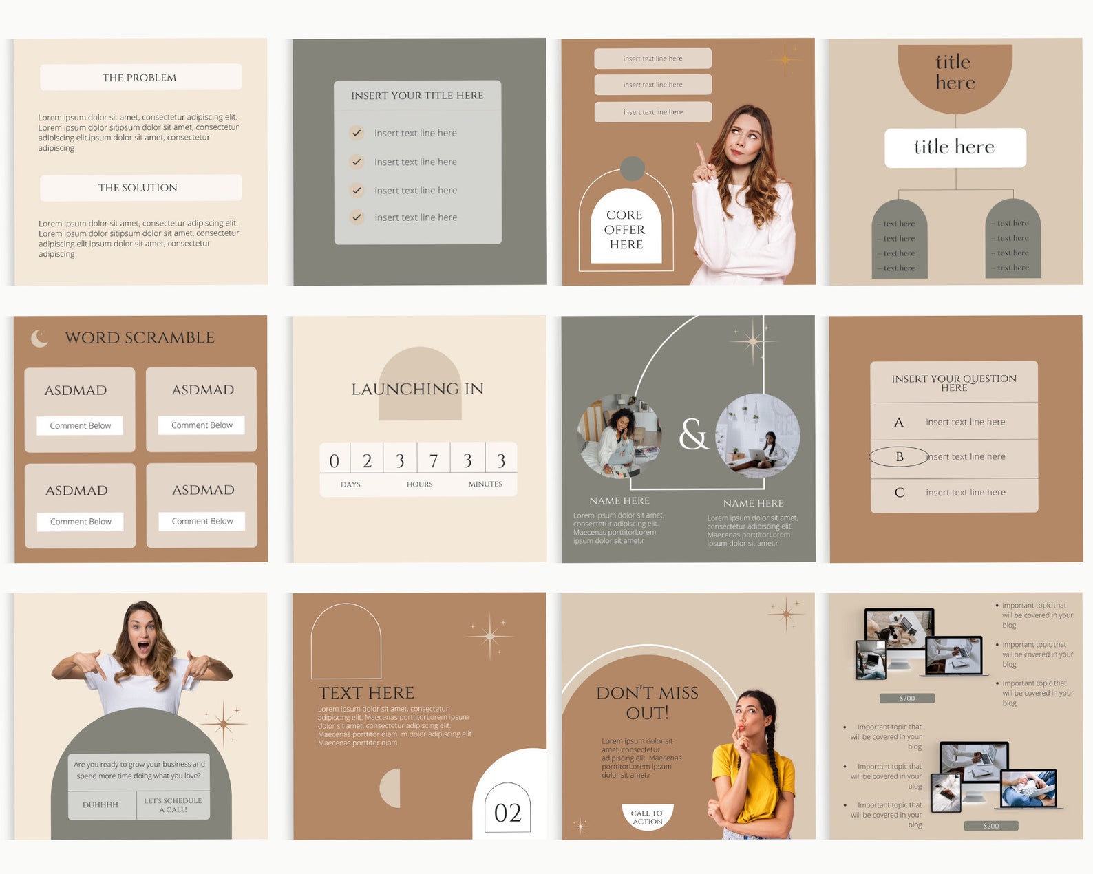 Virtual Assistant Instagram Post Templates Bundle Social - Etsy
