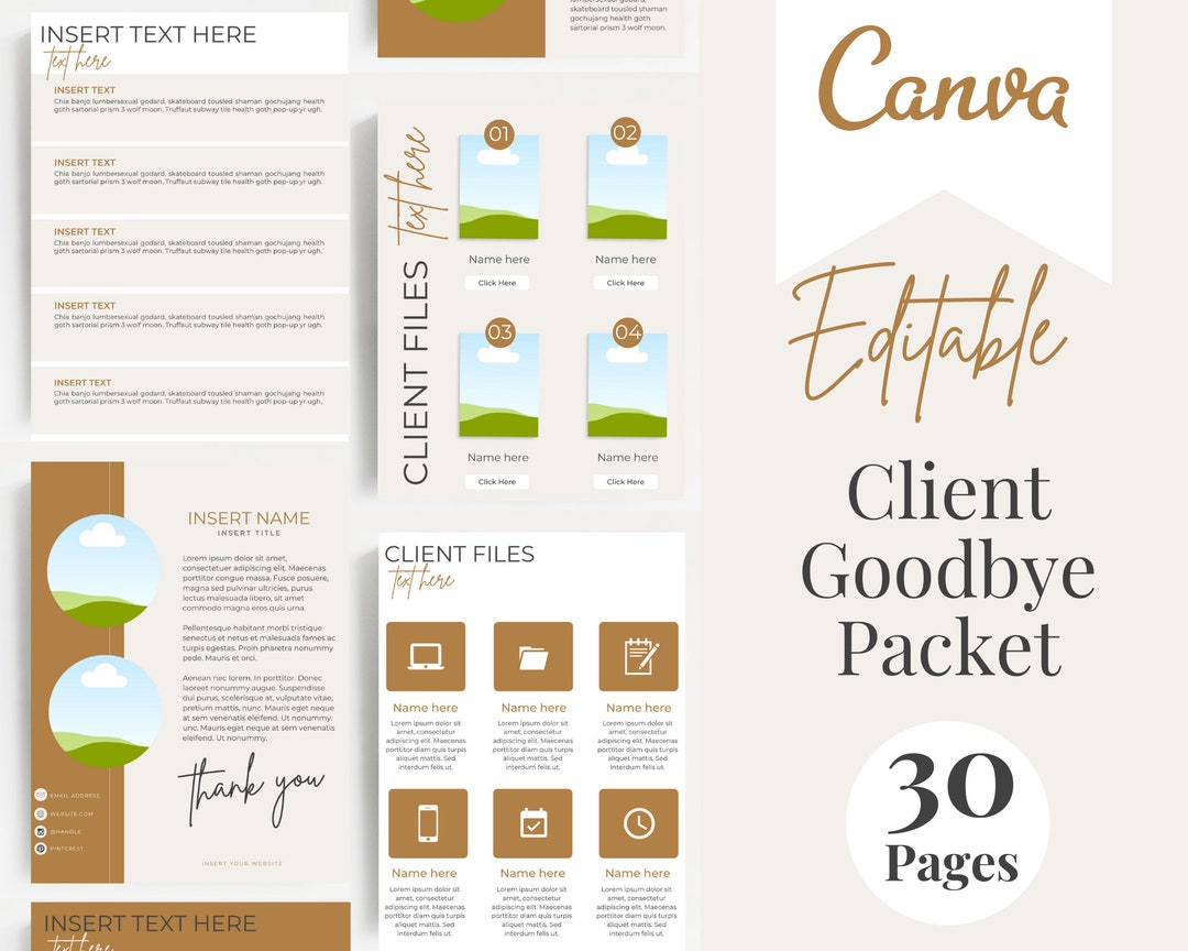 Client Goodbye Packet Template | Client Offboarding Packet | Client ...