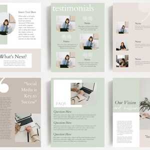 Service and Pricing Packet Template | Client Welcome Guide | Portfolio ...