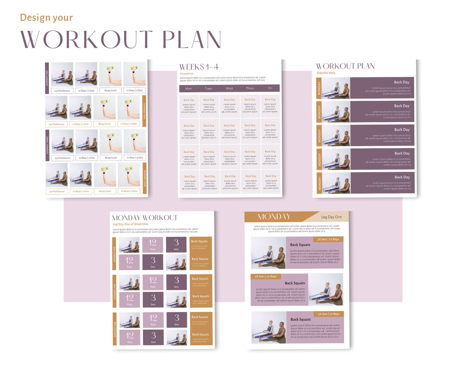 Fitness Ebook Template Fitness Program Planner Fitness | Etsy