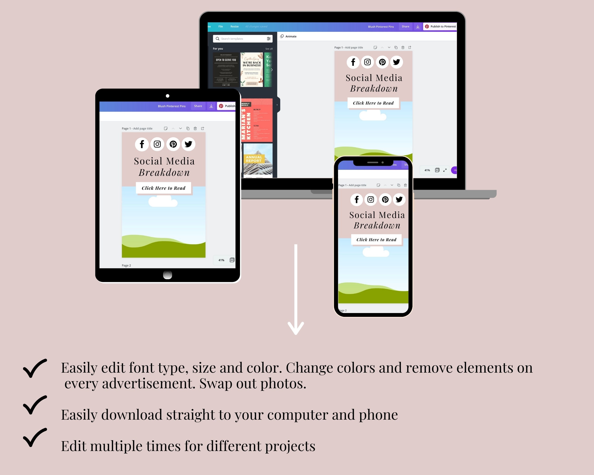 Facebook Ad Templates for Course Creator Social Media - Etsy