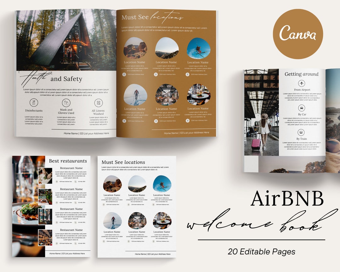 Airbnb Welcome Book | Airbnb Template | VRBO Welcome Packet | Rental ...