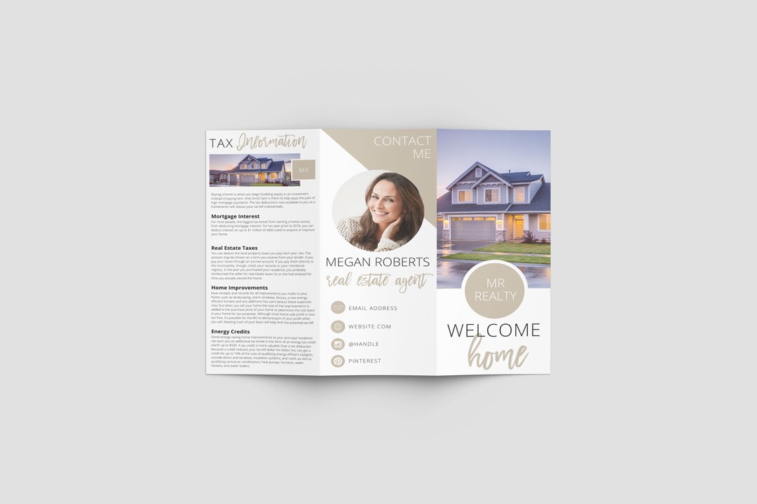 Real Estate Closing Brochure | Editable Realtor Brochure | Real Estate ...