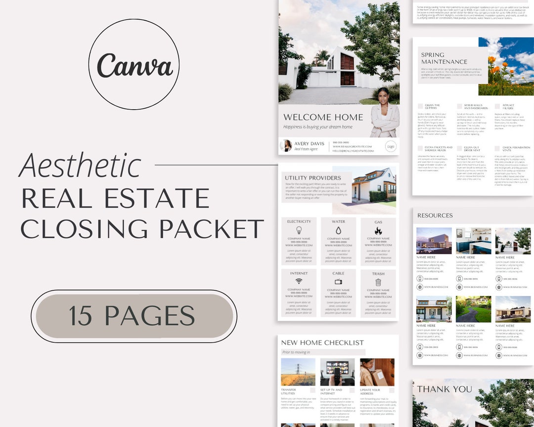 Real Estate Closing Packet | Home Closing Packet | New Home Guide ...