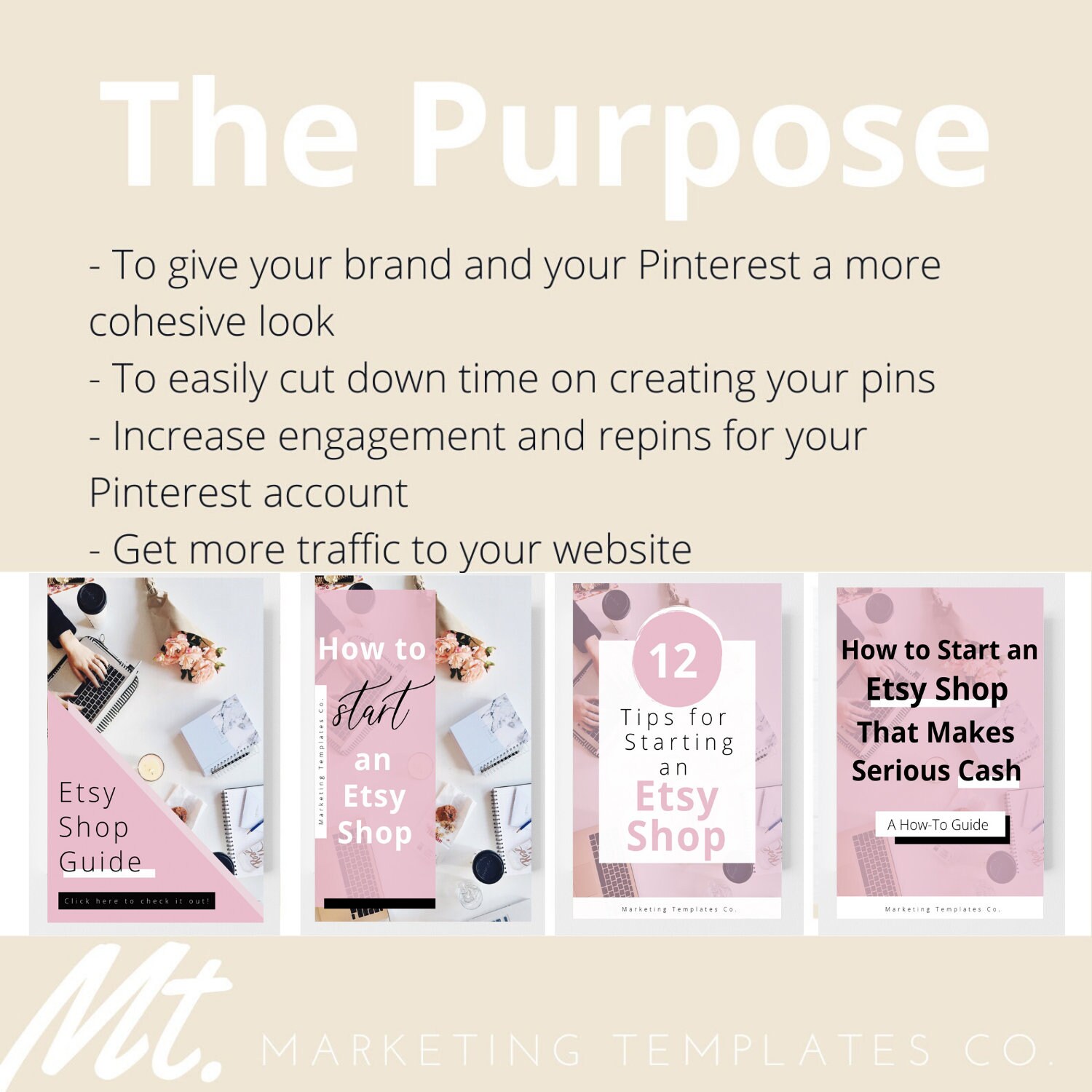 Pinterest Templates for Canva Editable Pinterest Templates - Etsy