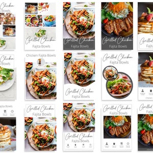 Food Blogger Pinterest Pin Templates | Food Blog Pinterest Marketing ...