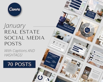 November Real Estate Agent Social Media Posts With Captions - Etsy