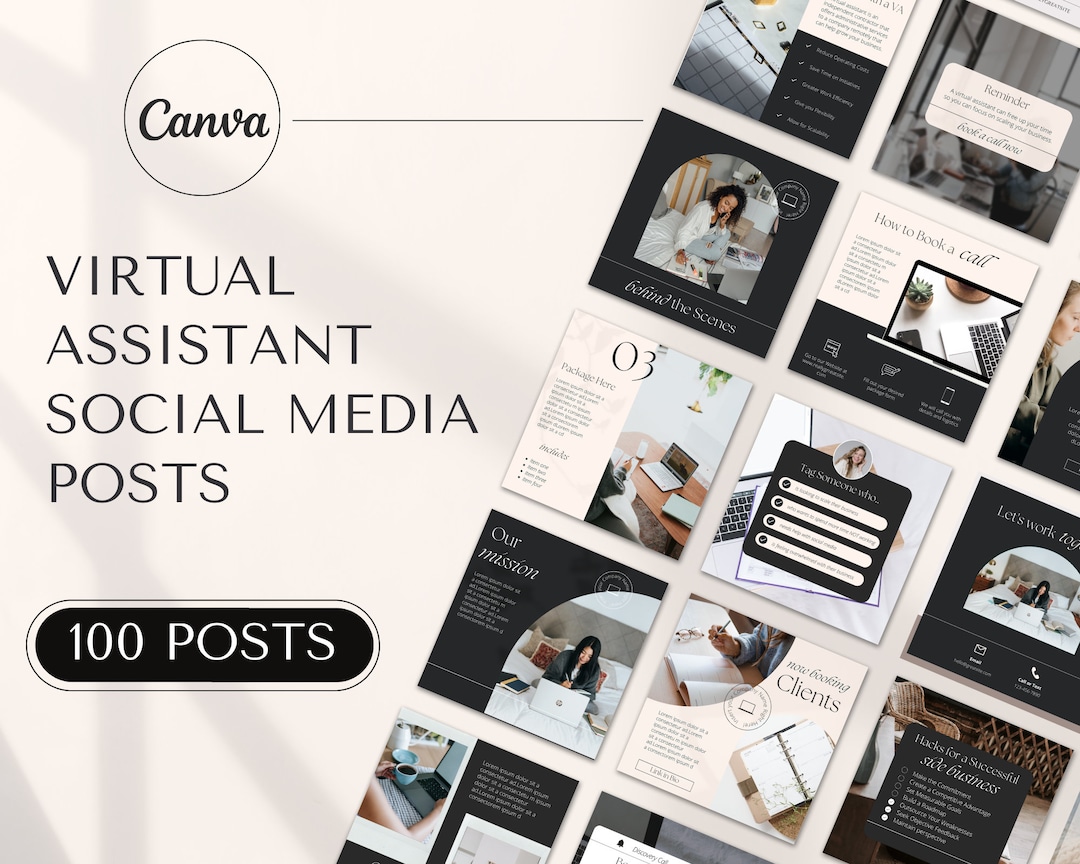 Virtual Assistant Instagram Posts Bundle | VA Instagram Posts | Social ...