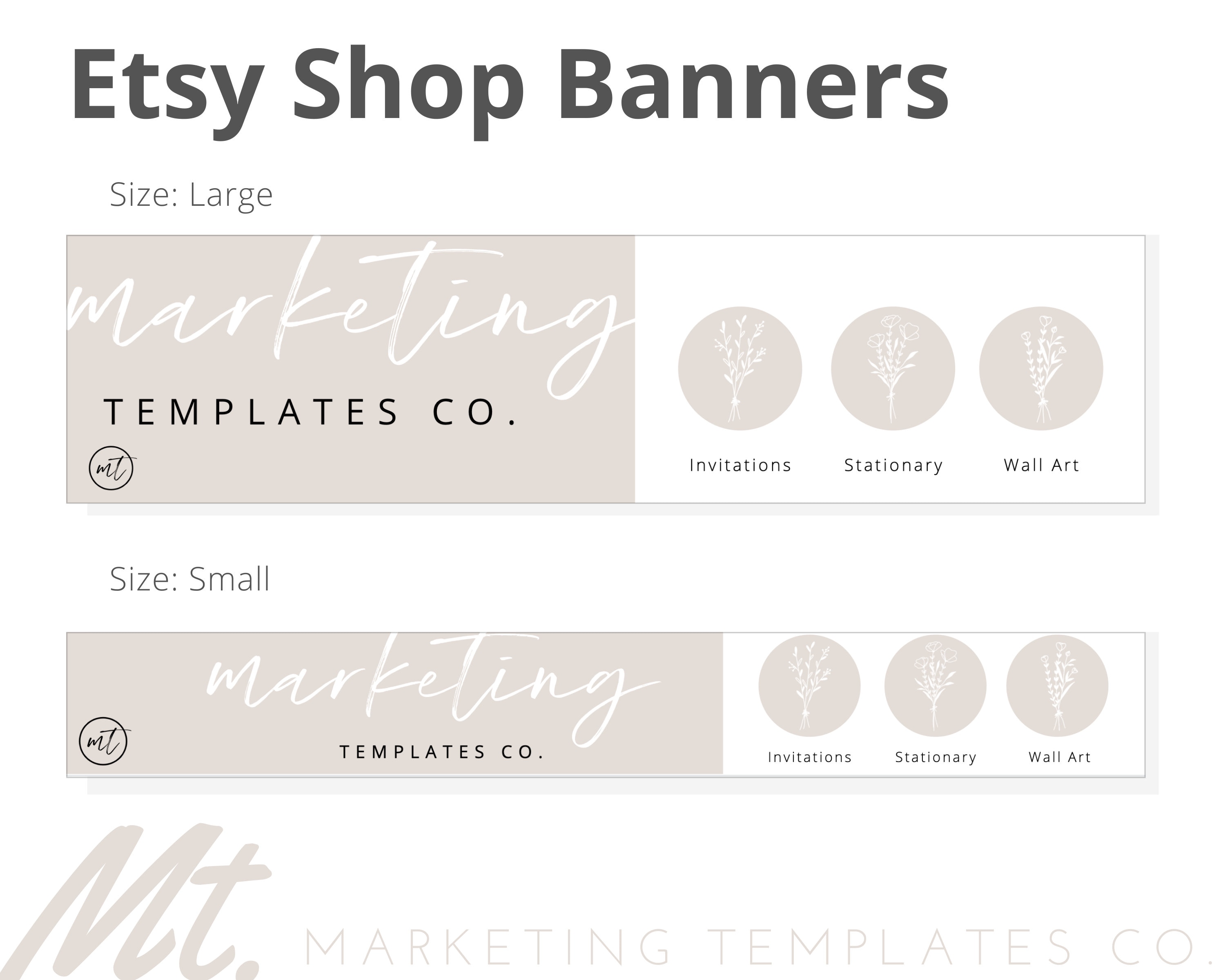 Etsy Branding Kit Etsy Shop Banner Logo Branding How to - Etsy