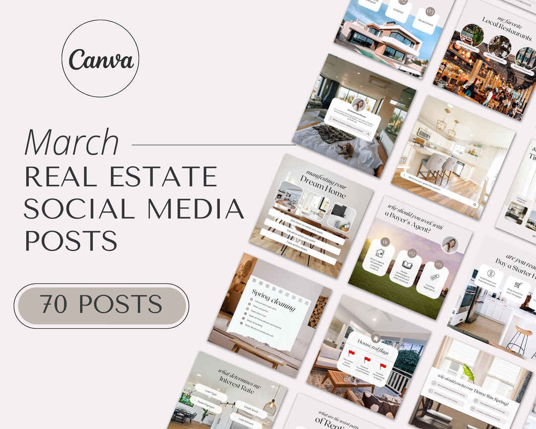 March Real Estate Agent Social Media Post | Real Estate Instagram Post ...