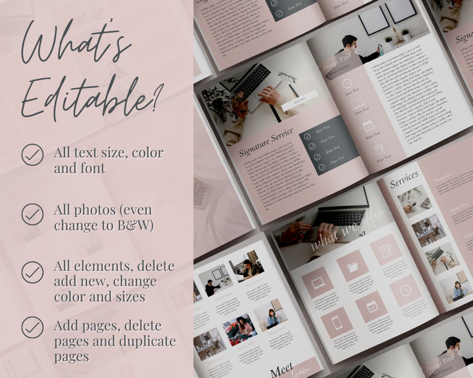 Services and Pricing Packet Template Client Welcome Guide - Etsy