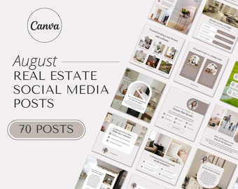 August Real Estate Agent Social Media Posts, Real Estate Instagram Post ...